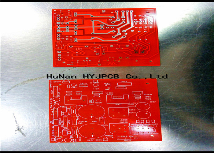 Professional Speacker PCB Display Pcb FR4 Red Black Solde Double Sided ...